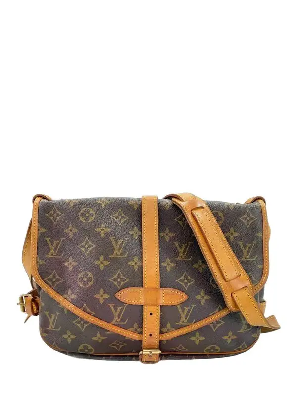 LOUIS VUITTON Saumur Shoulder Bag - Brown