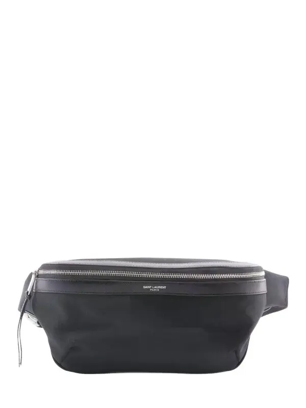Saint Laurent Leather-trim Belt Bag - Black