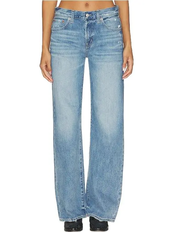 PISTOLA Harlowe Relaxed Baggy Jeans In . Also - Blue