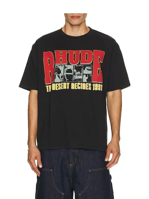 Rhude The Desert Decides Tee In . Also - Black