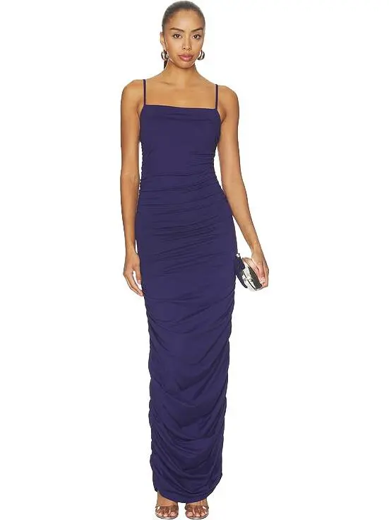 Susana Monaco Gathered String Dress In . Also - Navy