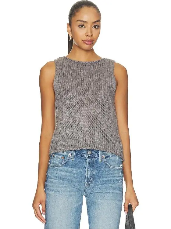 Free People Knit Tank Top - Grey