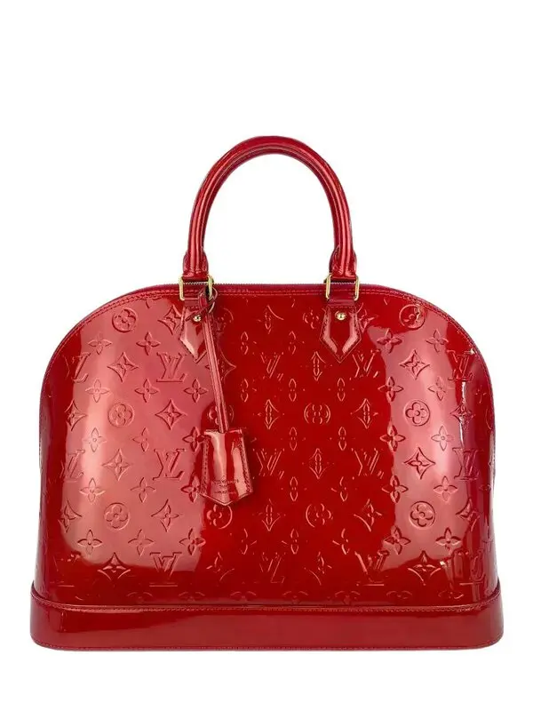 LOUIS VUITTON 2010 Monogram Vernis Alma Handbag - Red