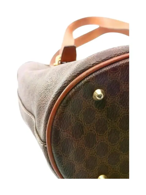 Celine 2000s Macadam Shoulder Bag - Brown