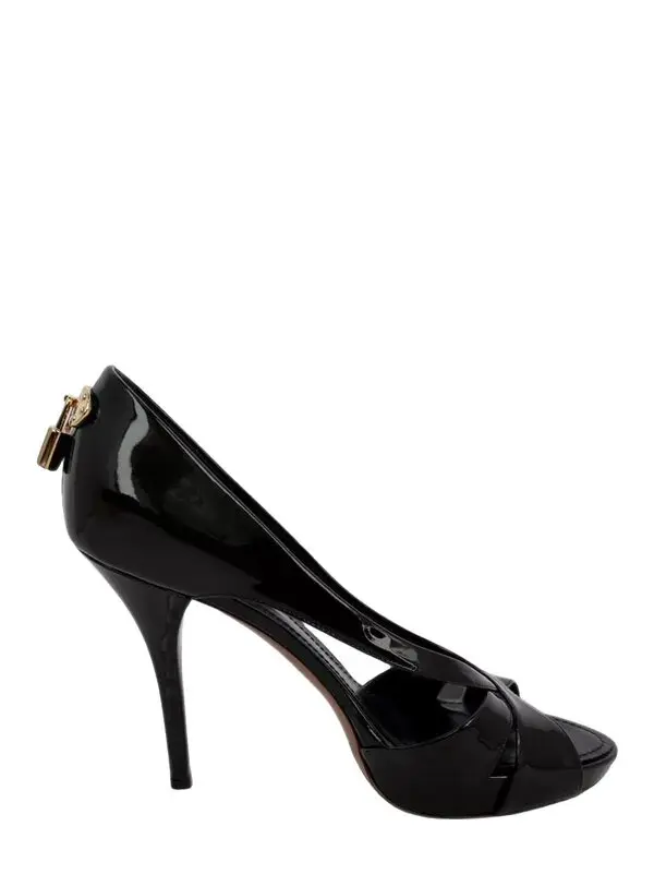 LOUIS VUITTON Lock-detail Cutout Pumps - Black