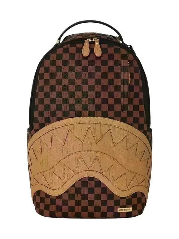 SPRAYGROUND Checked Backpack - Brown