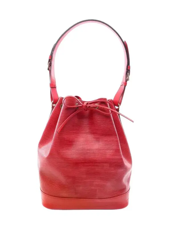 LOUIS VUITTON 1998 Noé Epi Bucket Bag - Red
