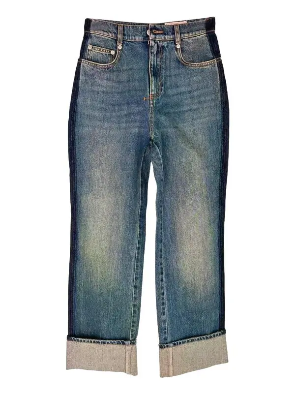 Alexander McQueen Faded Boyfriend Jeans - Blue