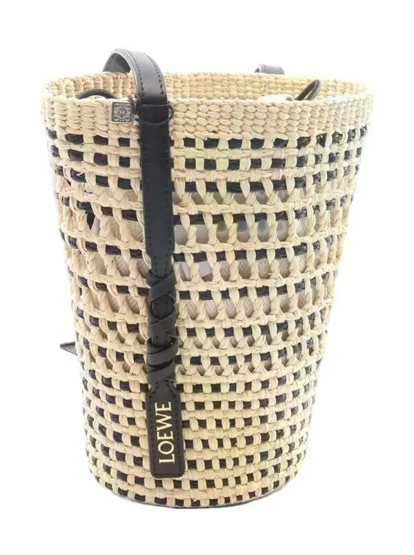 Loewe Braided Pocket Bucket Bag - Neutrals