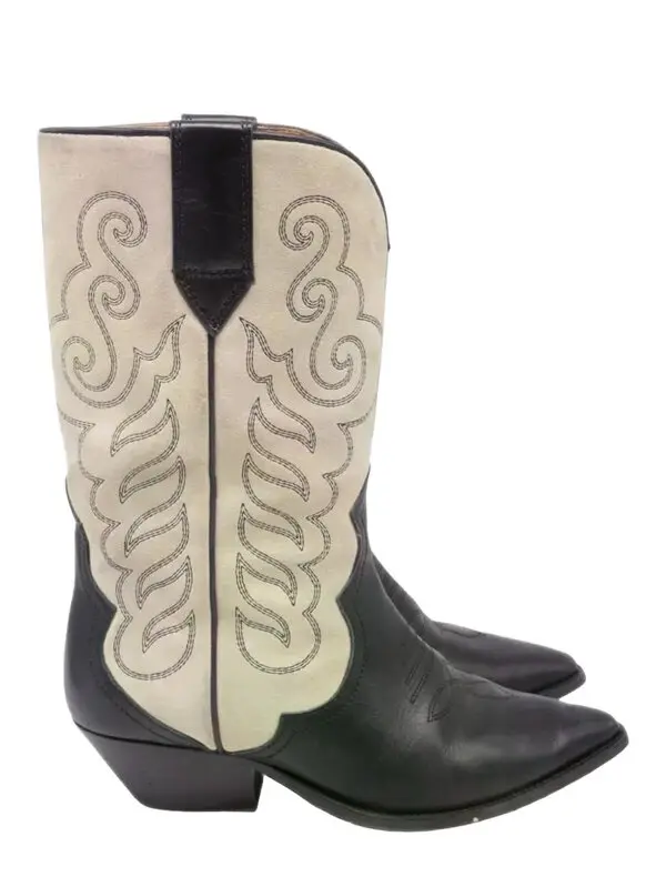 ISABEL MARANT VINTAGE Duerto Cowboy Boots - Black