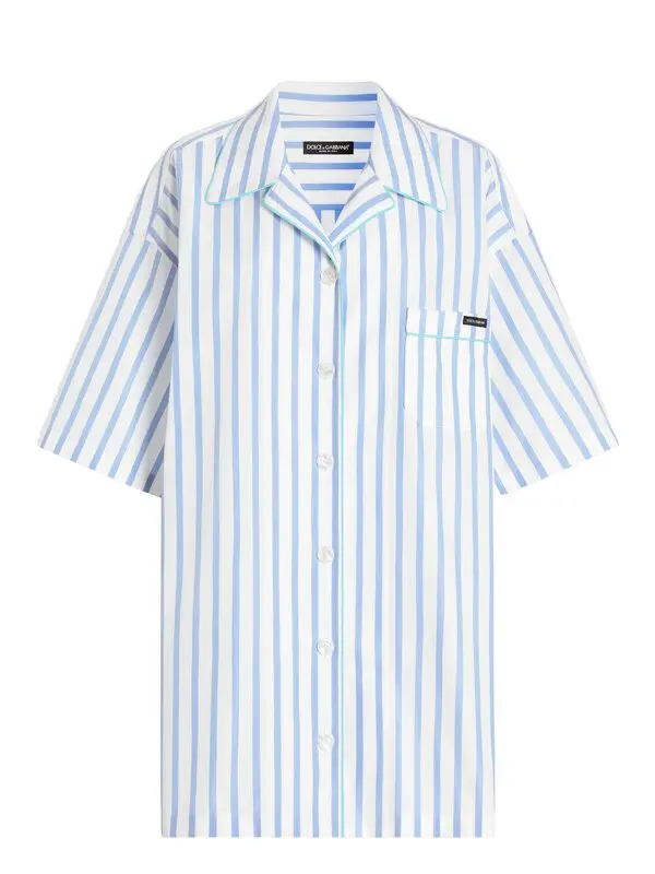 Dolce & Gabbana Striped Poplin Shirt - Multicolor
