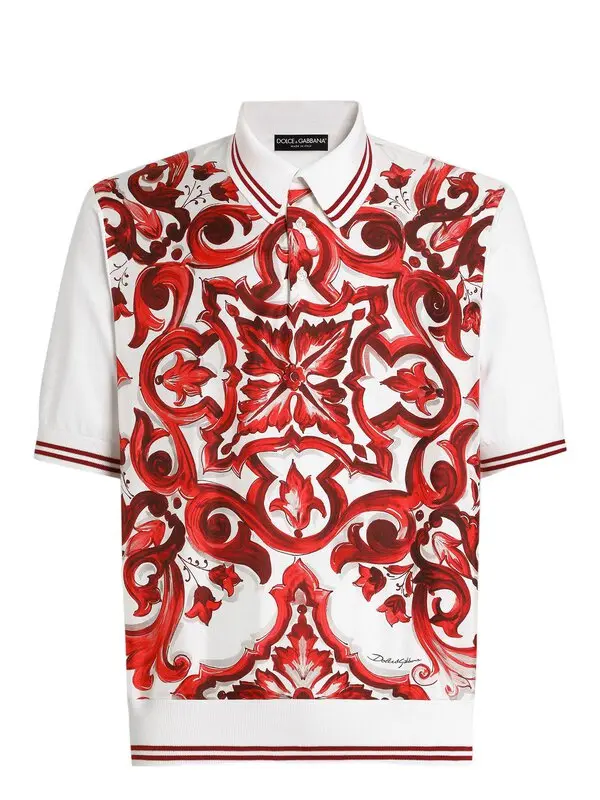 Dolce & Gabbana Polo Manica Corta Sweaters And Cardigans - Multicolor