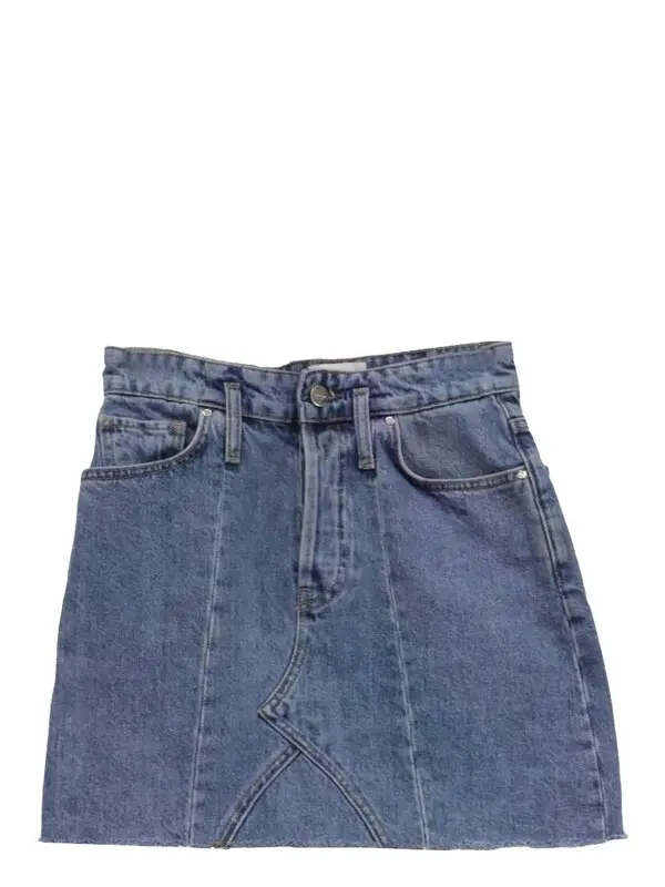 ANINE BING Connie Denim Skirt - Blue