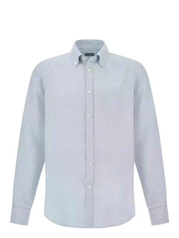 Paul & Shark Check-pattern Button-down Shirt - Blue