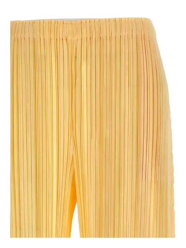 Issey Miyake Mellow Pleats Pleated Trousers - Yellow