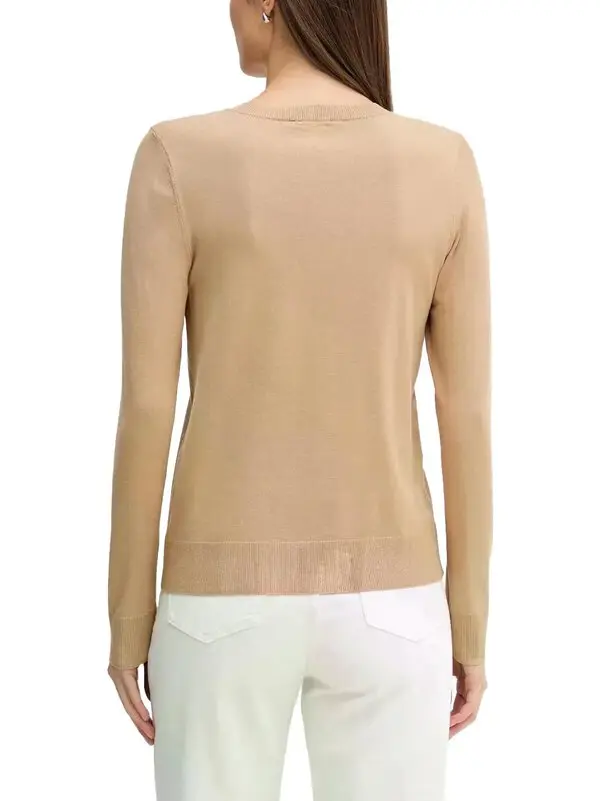 Sisley Fine-knit Long-sleeve Top - Neutrals