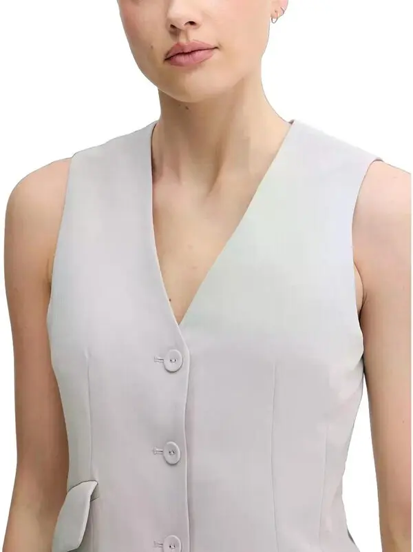 Sisley Button-up Tailored Waistcoat - Neutrals