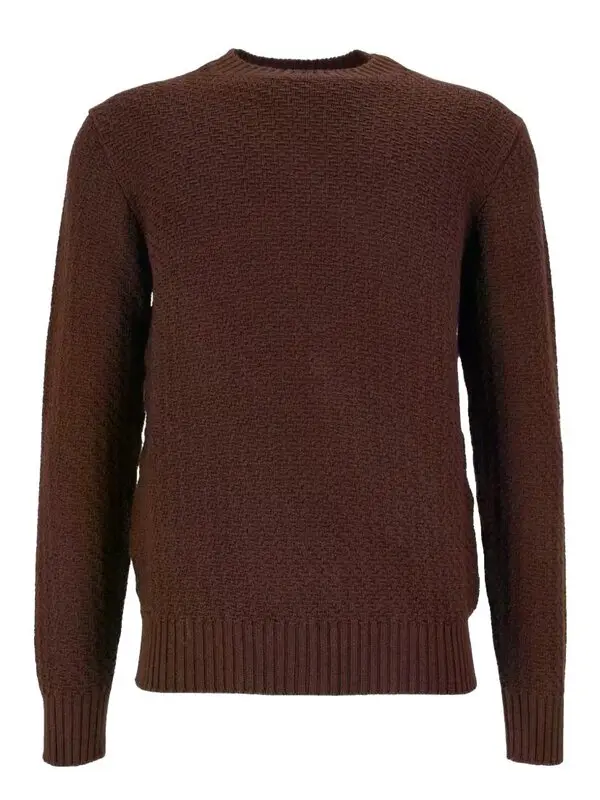 CIRCOLO 1901 Long-sleeve Crew-neck Sweater - Brown