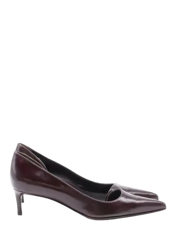 Khaite Leather Pointed-toe Stiletto Pumps - Brown