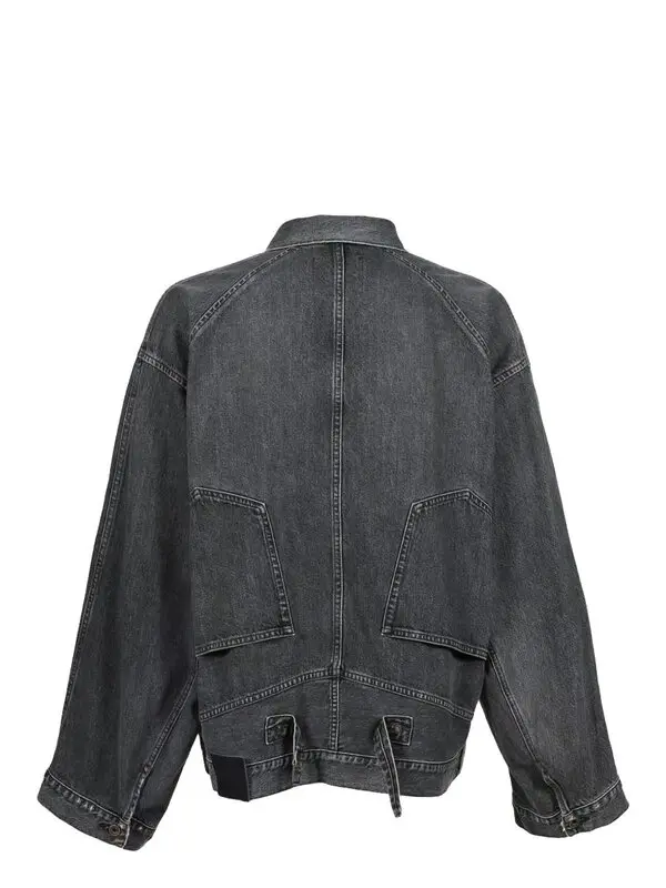 DAIRIKU Inception Washed Denim Jacket - Grey
