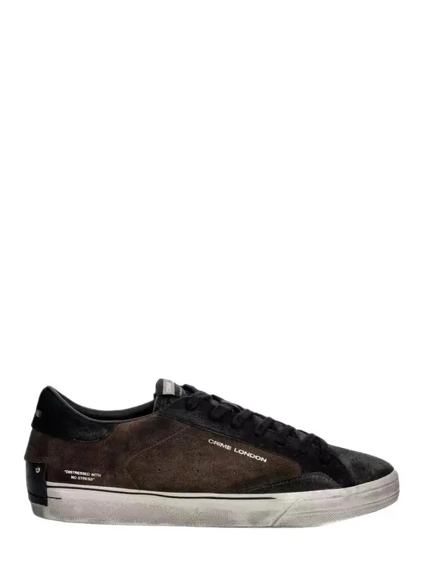 CRIME LONDON Distressed 2.0 Panelled Sneakers - Brown