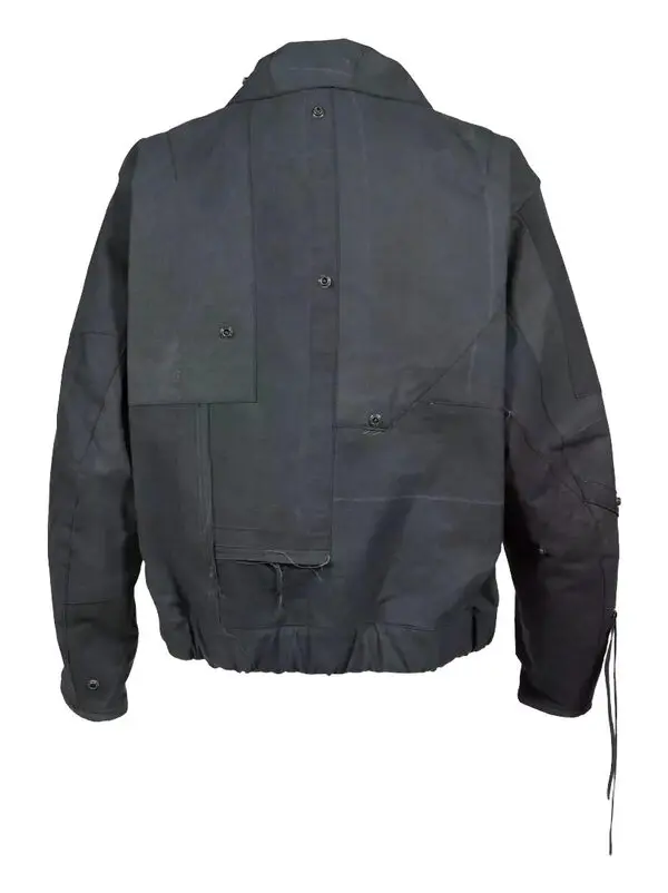 UNDER THE SIGN Light Patchwork Bomber Jacket - Grey