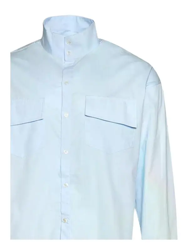Rhude High-neck Flap-pocket Shirt - Blue