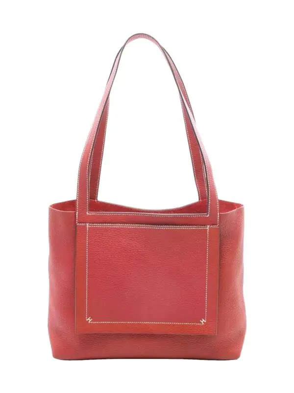 Hermès Clemence Cabasellier Tote Bag - Red