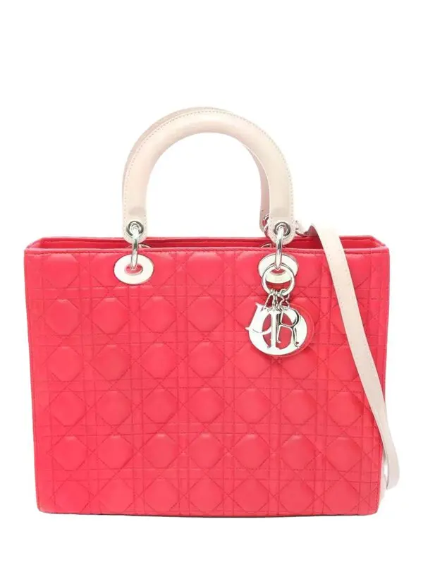 Dior Cannage Tote Bag - Red