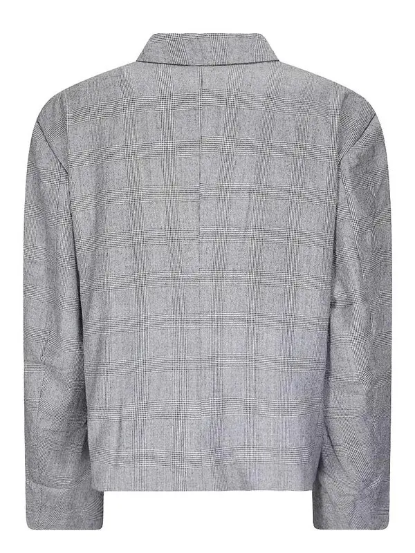 Vaquera Prince Of Wales Check Double-breasted Blazer - Grey