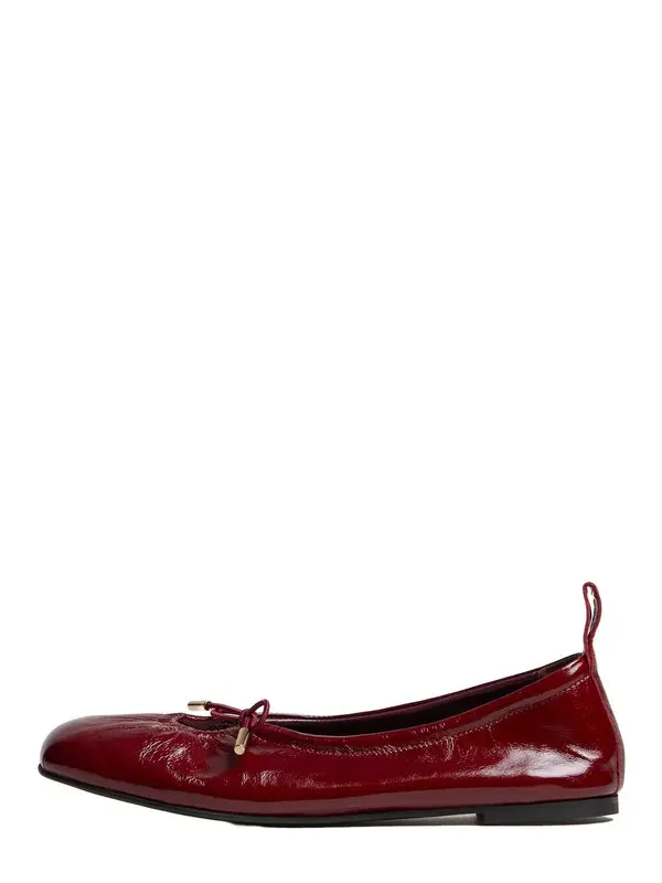 ALOHAS Rosalind Patent Leather Ballet Flats - Onix Burgundy