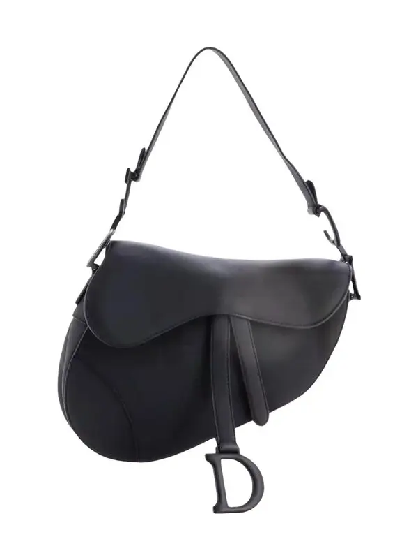 Dior Leather Medium Shoulder Bag - Black