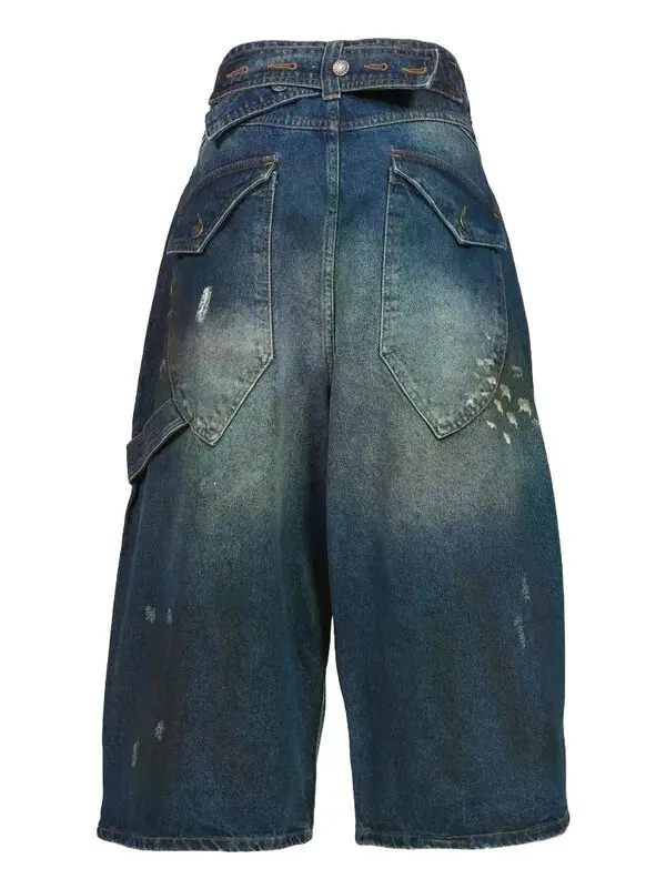JADED LONDON Colossus Painted Shorts - Blue