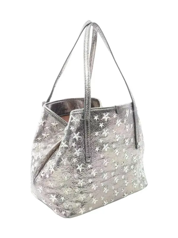 JIMMY CHOO Star-studded Tote Bag - Silver