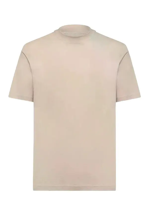 GIULIANO GALIANO High-neck T-shirt - Neutrals