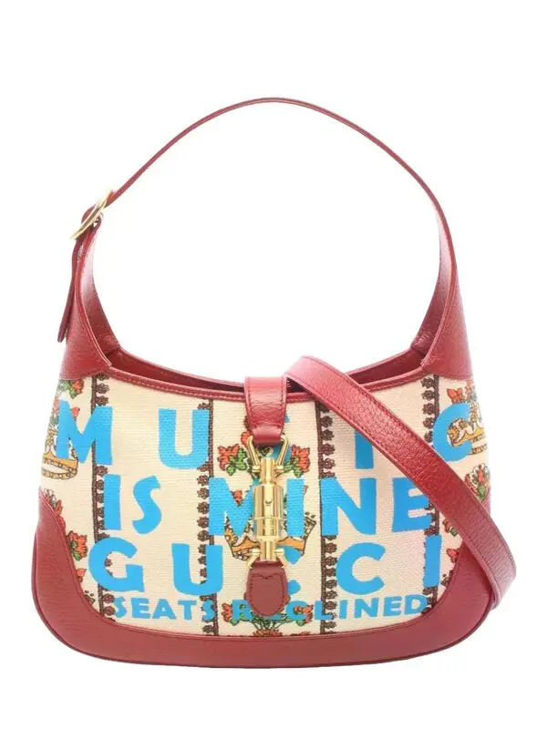 Gucci 2000-2015 Small Canvas 100 Centennial Music Jackie 1961 Crossbody Bag - Brown