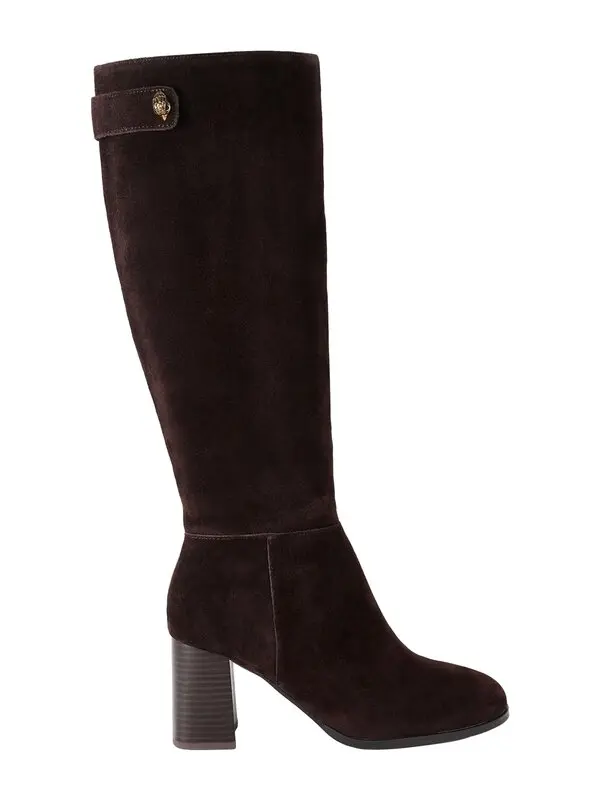 Kurt Geiger Suede Windsor Knee-high Boots - Brown