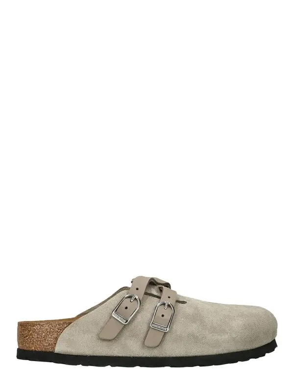 BIRKENSTOCK Suede Blair Clogs - Brown