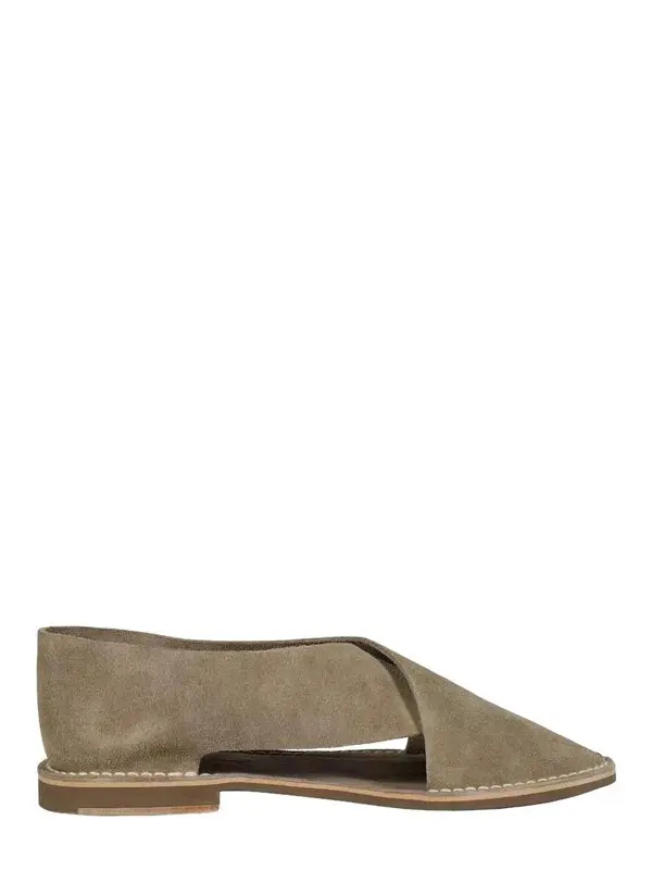 JACQUES SOLOVIÈRE PARIS Biarritz Crossover Suede Sandals - Neutrals