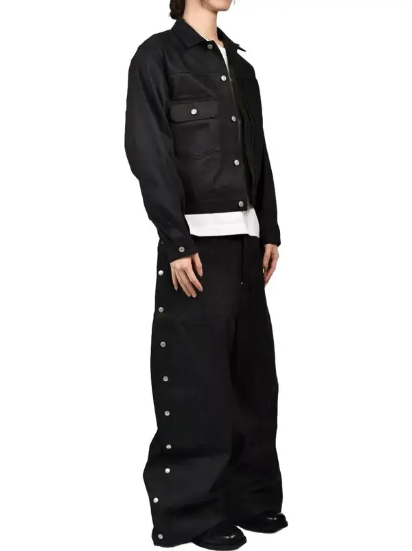 RIVET & HIDE Type-1 Trucker Denim Jacket - Black