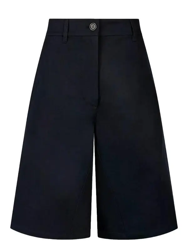 STUDIO TOMBOY Cotton Knee-length Shorts - Blue