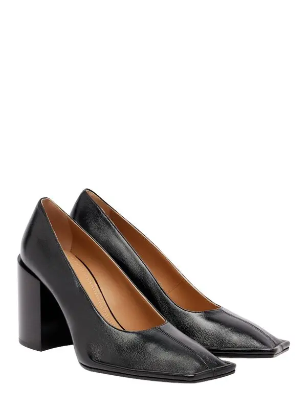 MAISON MARGIELA Piped Leather Pumps - Black