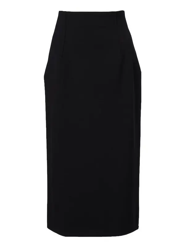Sportmax Wool-blend Pencil Skirt - Black