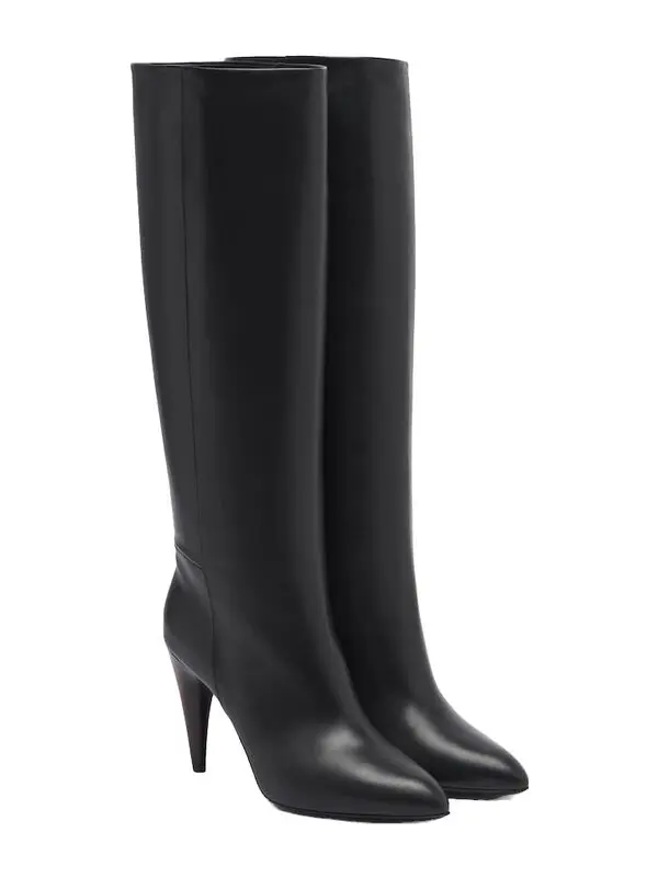 Isabel Marant Étoile Jany Leather Knee-high Boots - Black