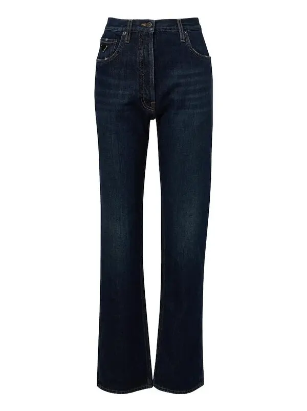 Prada Mid-rise Straight Jeans - Blue