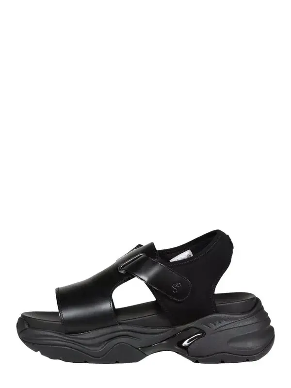 OAO Monolith Leather Sandals - Black