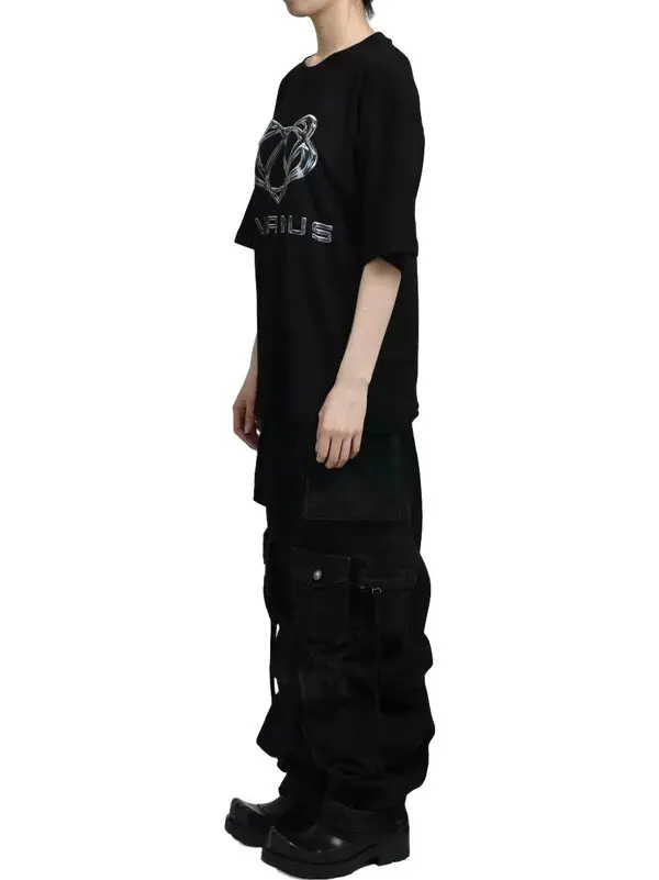 VIVAMUS Logo-print T-shirt - Black