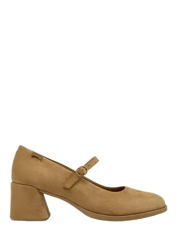 Camper Kora Suede Mary Jane Shoes - Brown