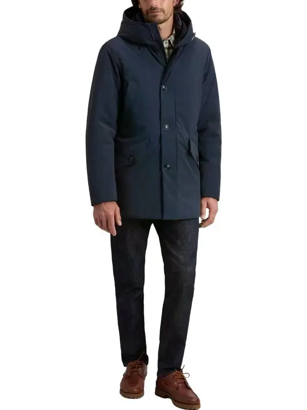 Woolrich Hooded Stretch Parka - Blue