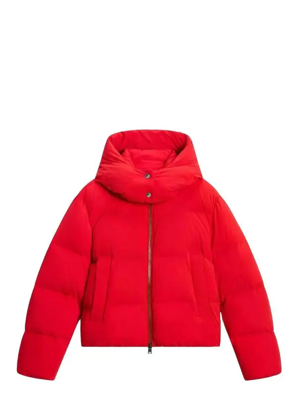 Woolrich Madison Quilted Hooded Jacket - Red